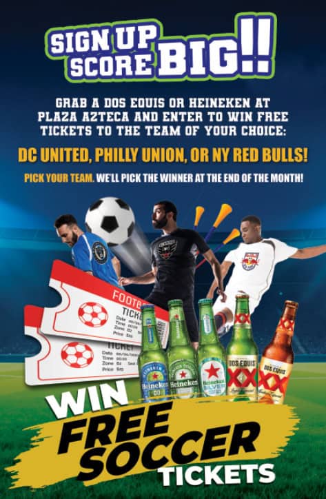 Soccer Tickets Giveaway | Plaza Azteca | Your Shortcut to Mexico 🇲🇽 🍴